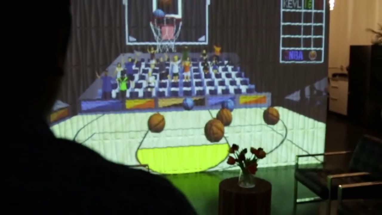 Interactive Basketball Projection - YouTube