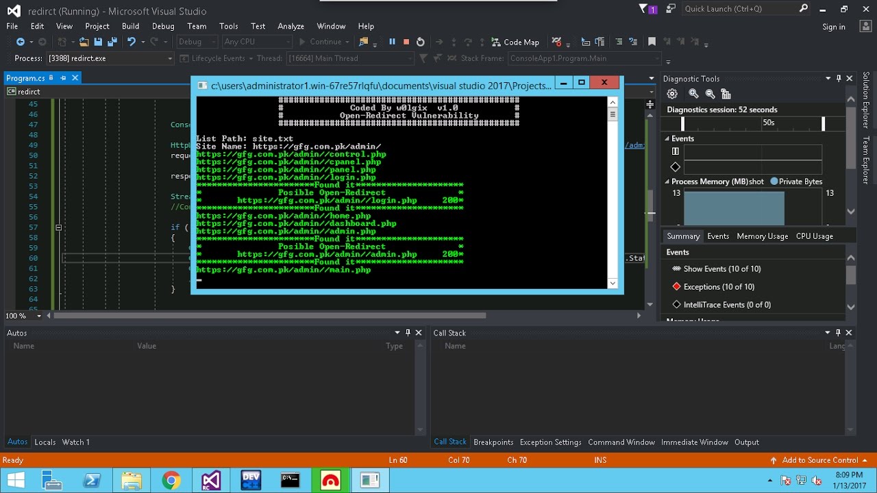 open redirect tool by w0lgix 2017 - YouTube