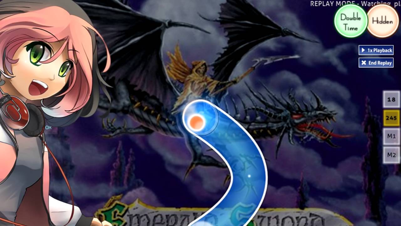 [osu!] Rhapsody - Emerald Sword () - YouTube