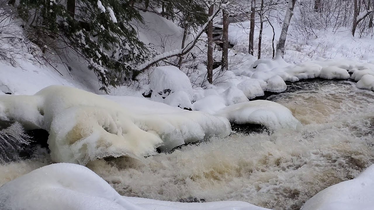Stubbs Falls in Winter || Arrowhead Provincial Park Muskoka Huntsville ...