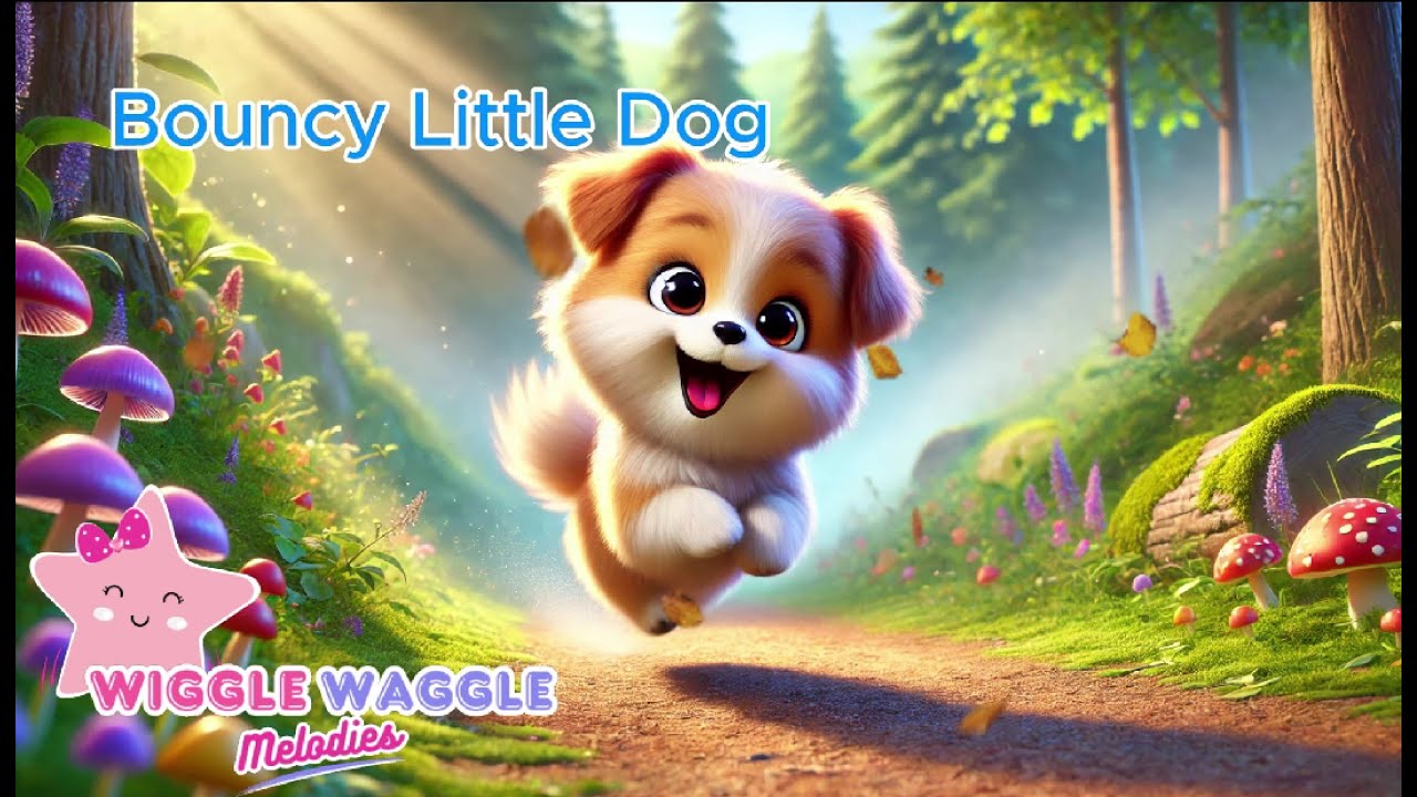 Bouncy Little Dog | Wiggle Waggle Melodies @KidsClub-1195 - YouTube