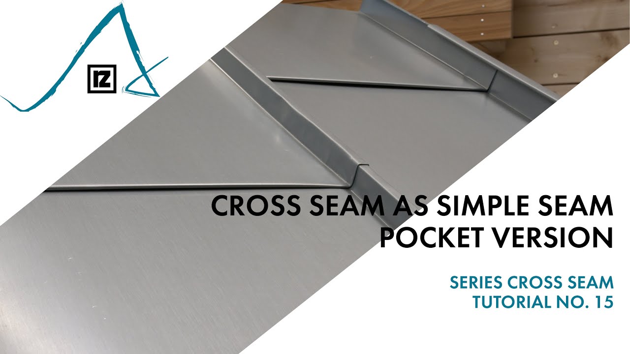 Tutorial: Cross seam as simple seam - pocket version (💪💪) - YouTube