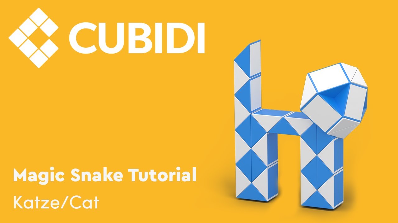 CUBIDI Magic Snake Tutorial – How To – 36 – Anleitung Katze Magic Snake ...