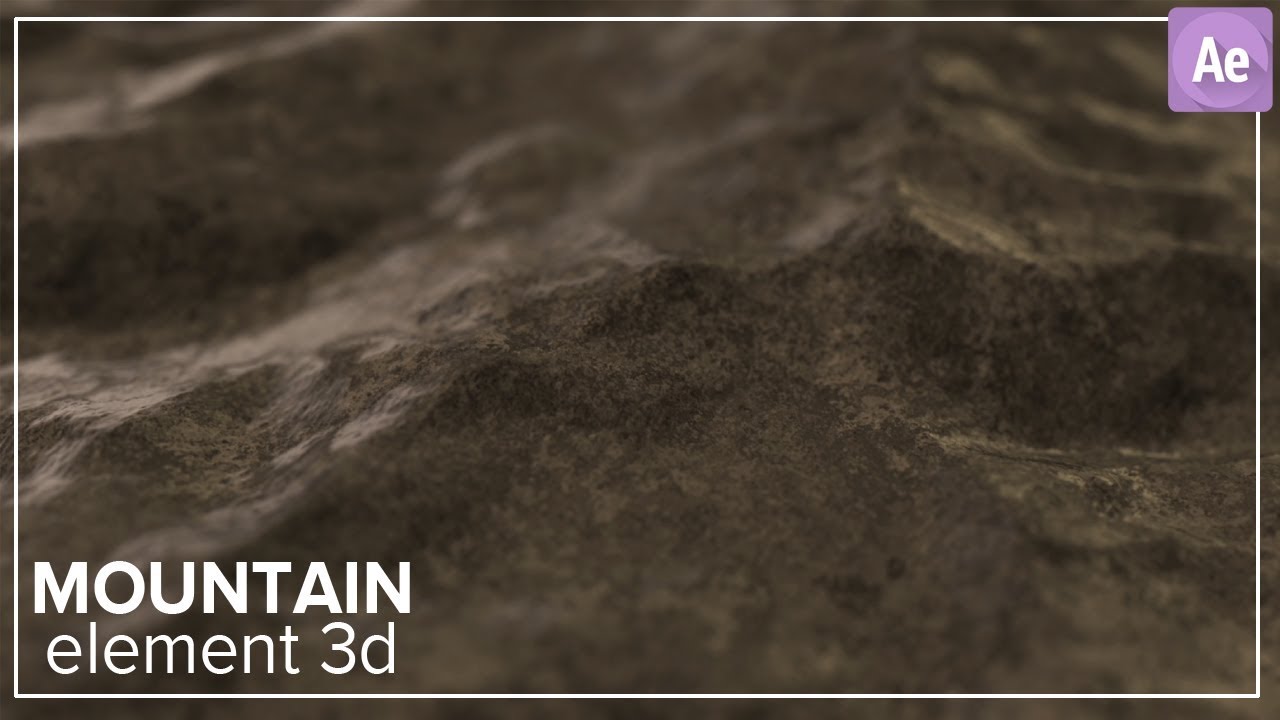 3D Mountain Animation with Element 3D Tutorial - YouTube