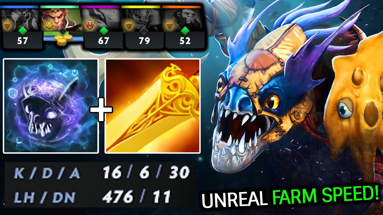 SLARK CARRY RADIANCE + DARK PACT = MACHINE FARM Dota 2 - YouTube
