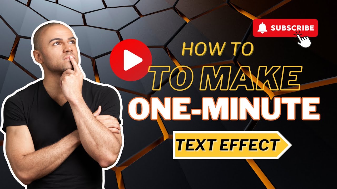 How To make One Minute Text Effect. (Majestic Designs By Ahsaan Ali ...