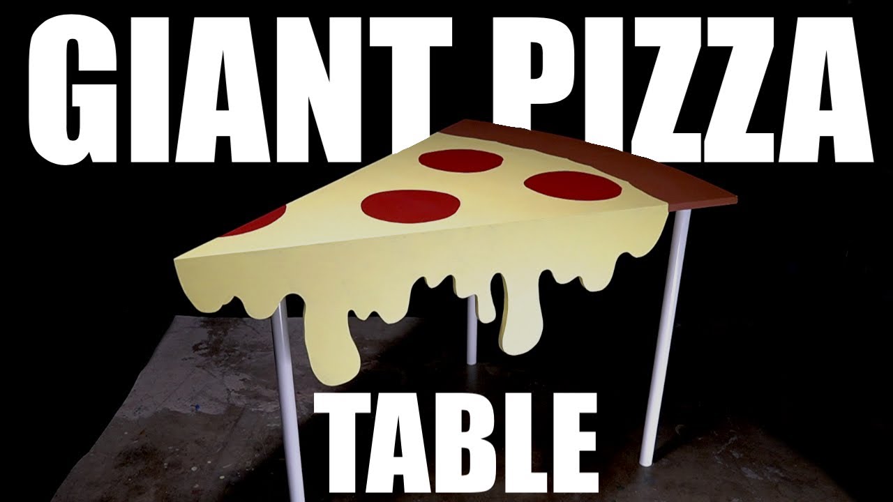 How To Make A Giant Pizza Table - YouTube