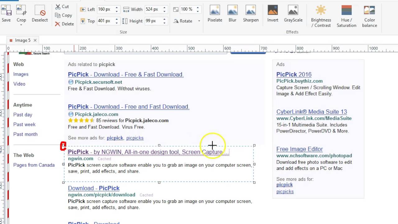 How to do a screenshot using PicPick - YouTube