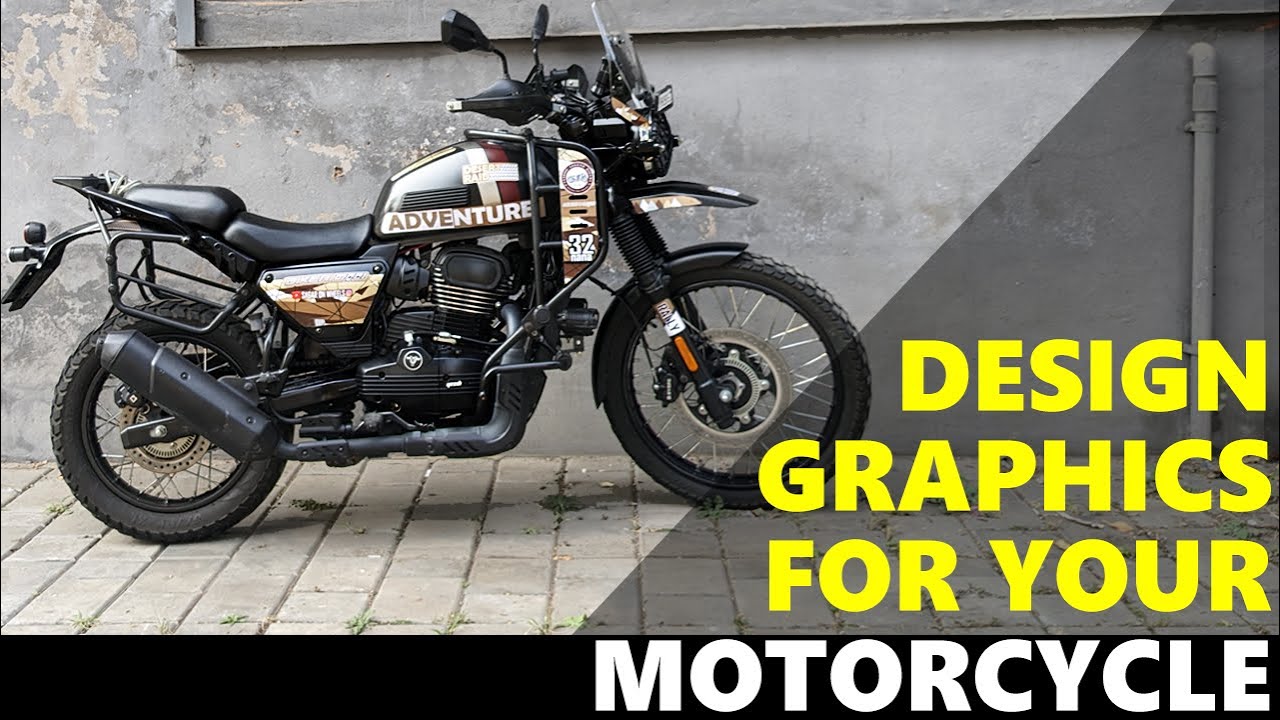 How to Make Graphics for your Motorcycle | Yezdi Adventure - YouTube