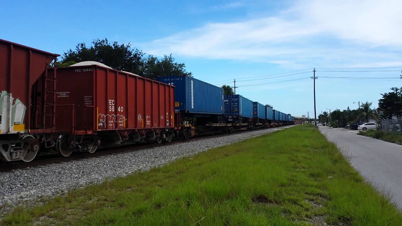 FEC Train 202 #1511 & Truck Accident P2. - YouTube
