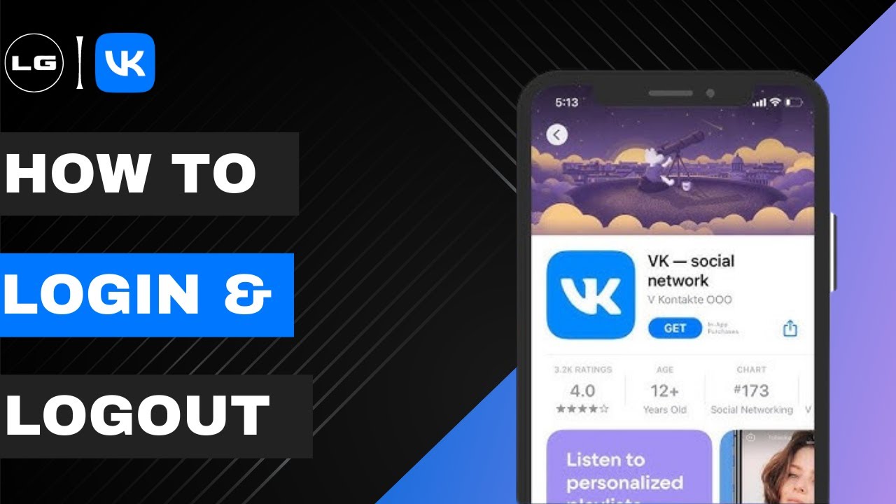 How to Login and Logout VK Account - YouTube