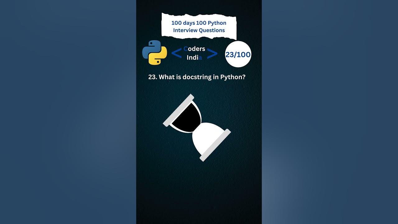 Day 23 Pythoninterview Pythoninterviewquestions Codersindia Pythoncourseinhindi Python