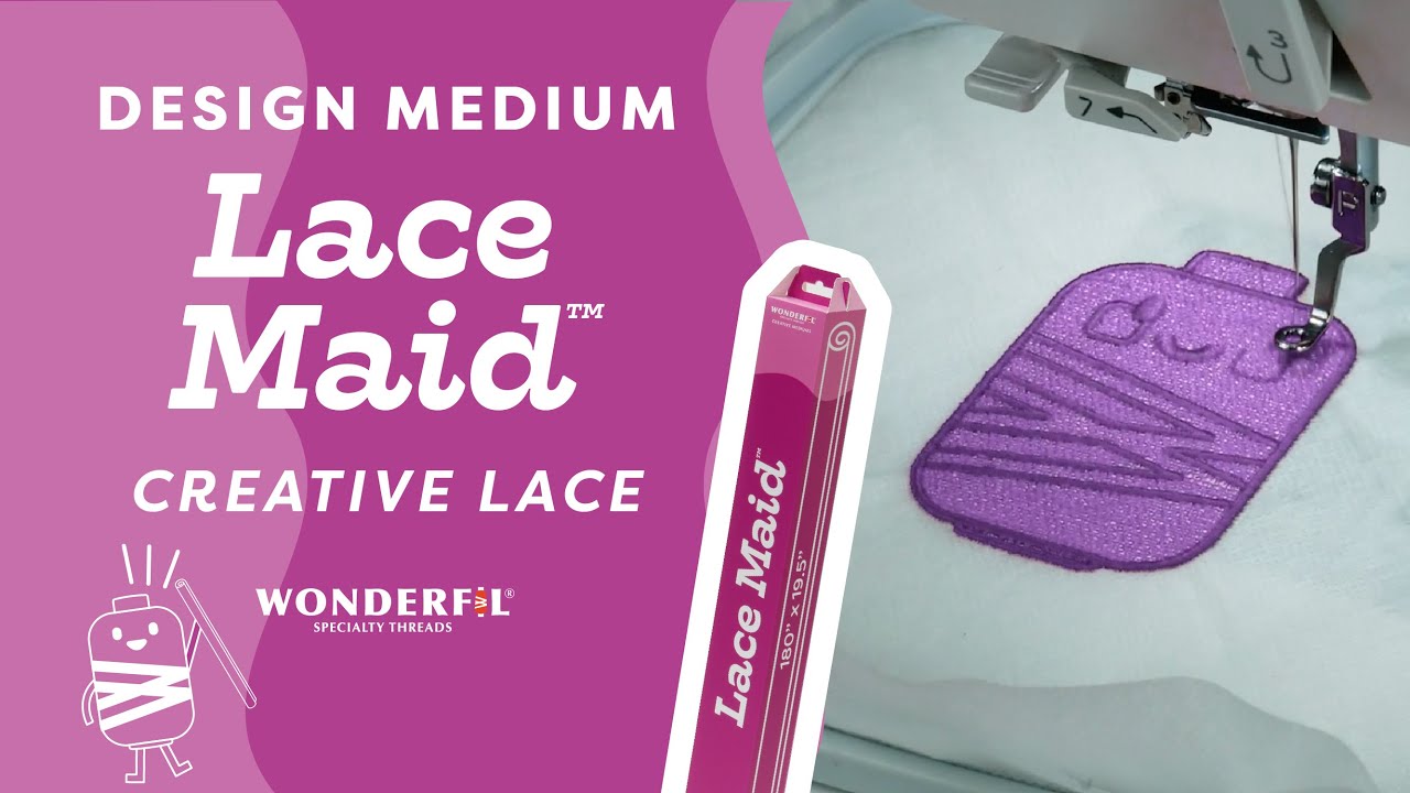 A New Tool For Freestanding Lace: Lace Maid Creative Medium - YouTube