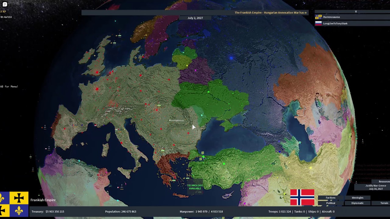 Roblox Rise of Nations - Conquest of Europe - YouTube