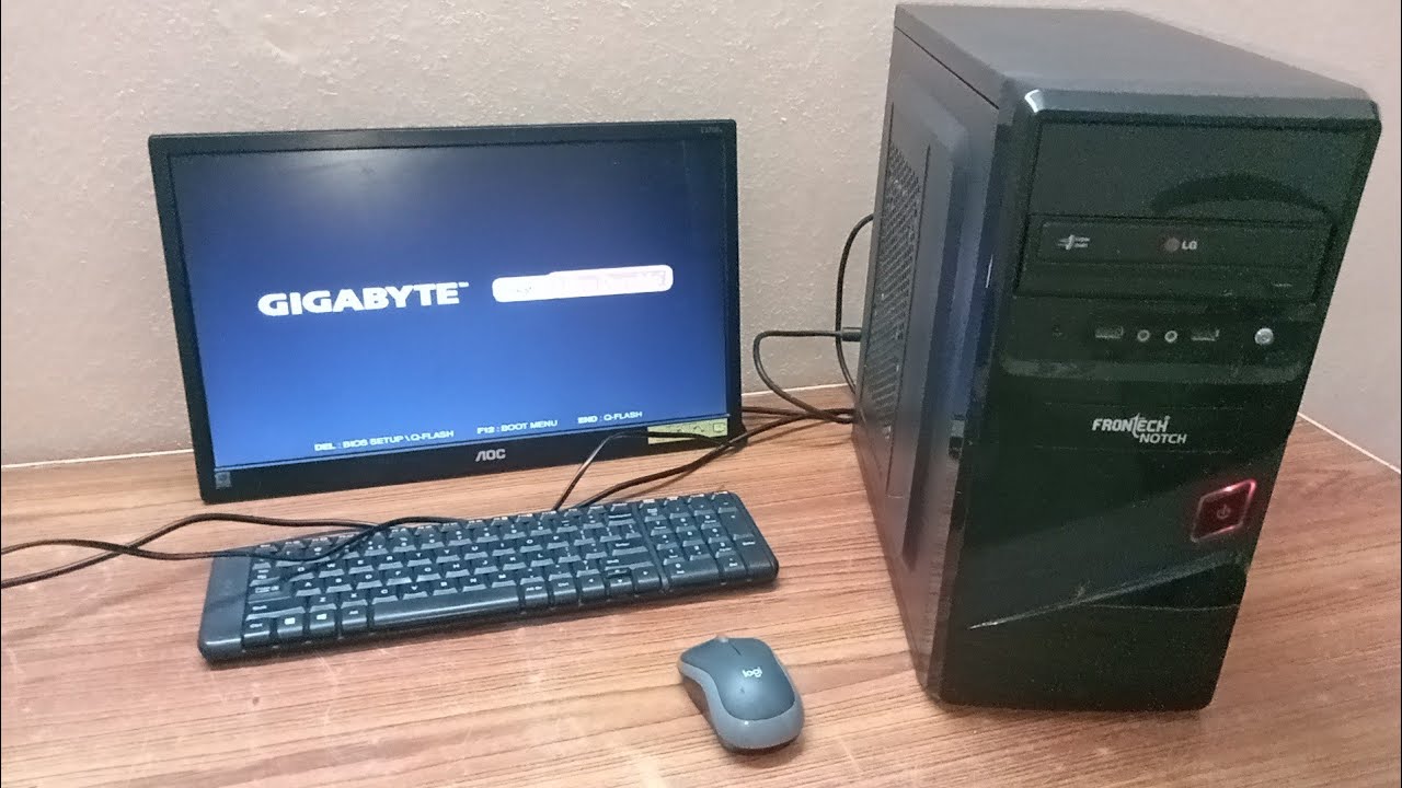 Computer cpu connection step by step in telugu | how to connect ups to ...