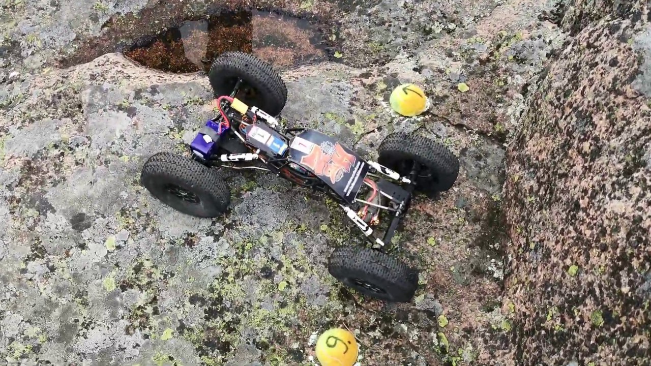 BUDGET RC CRAWLER ON THE ROCKS - ZER02HERO ON COMPETITION COURSE - YouTube
