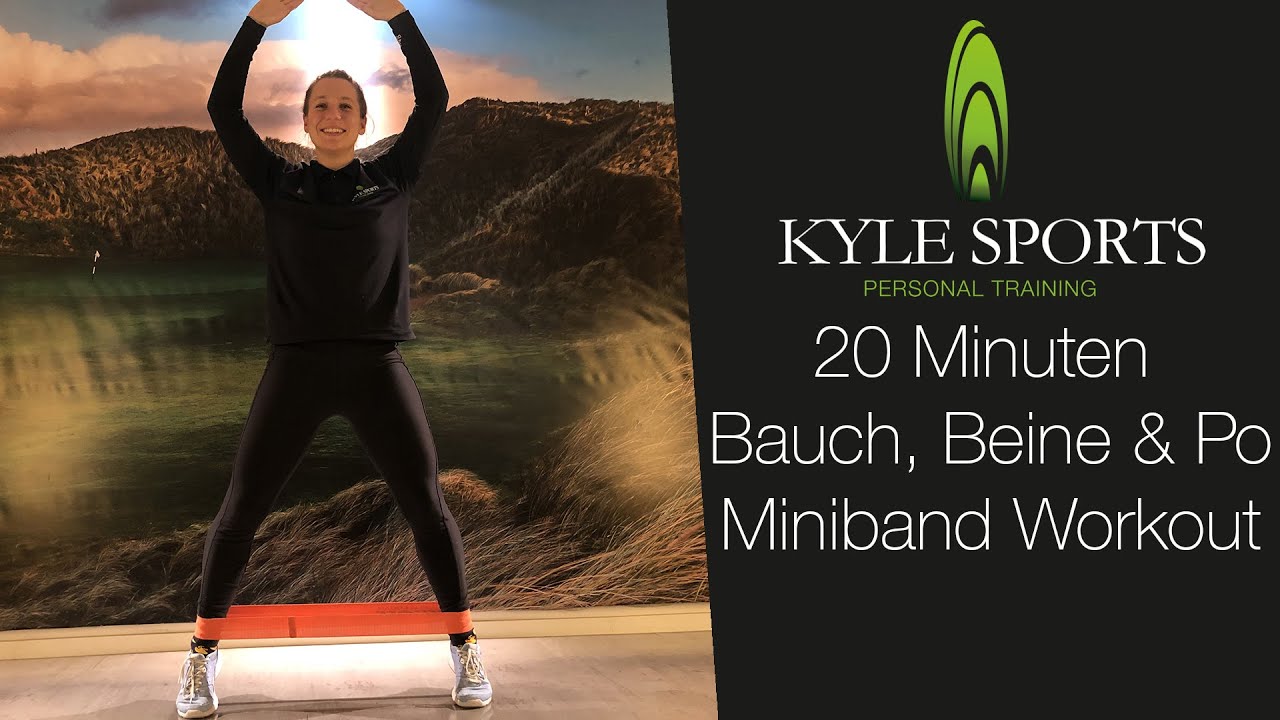 KYLE Sports Training // 20 Minuten Bauch, Beine & Po Miniband Workout ...