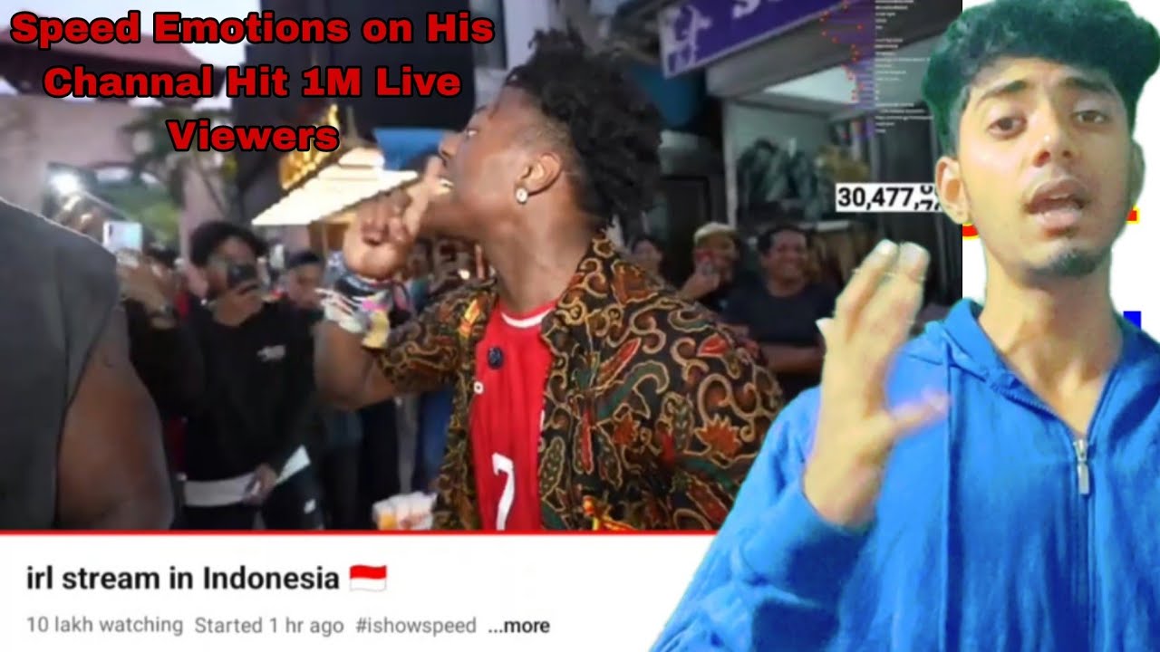 @IShowSpeed Live Stream Reach 1 Million Live Viewers | IShowSpeed ...