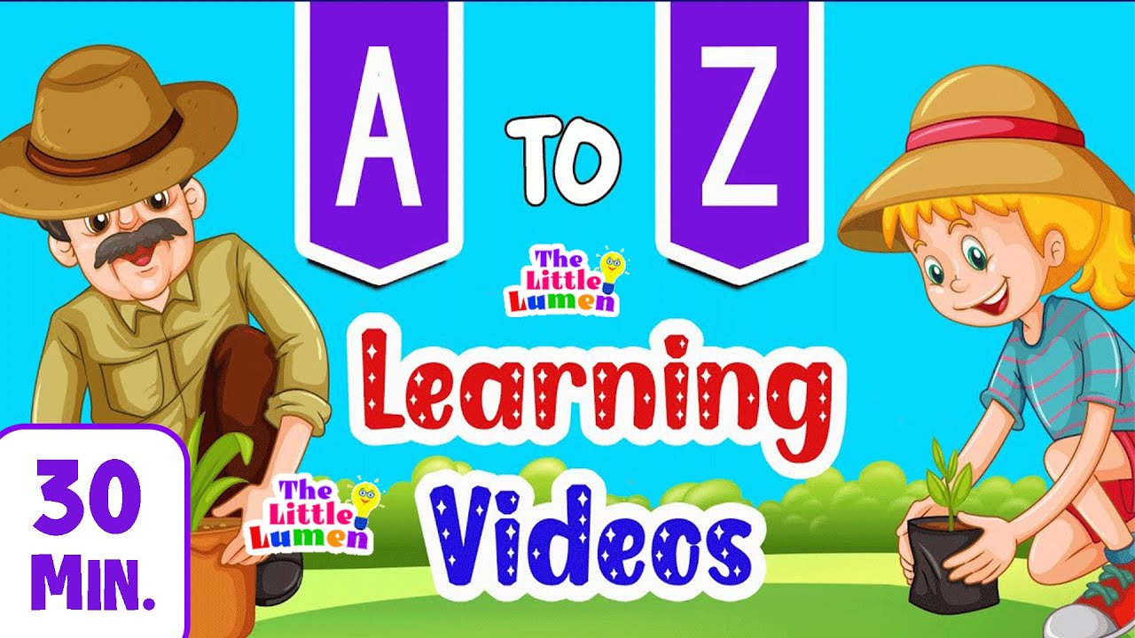 A to Z Learning Videos | ABC Learning For Kindergarten | A to Z Words ...