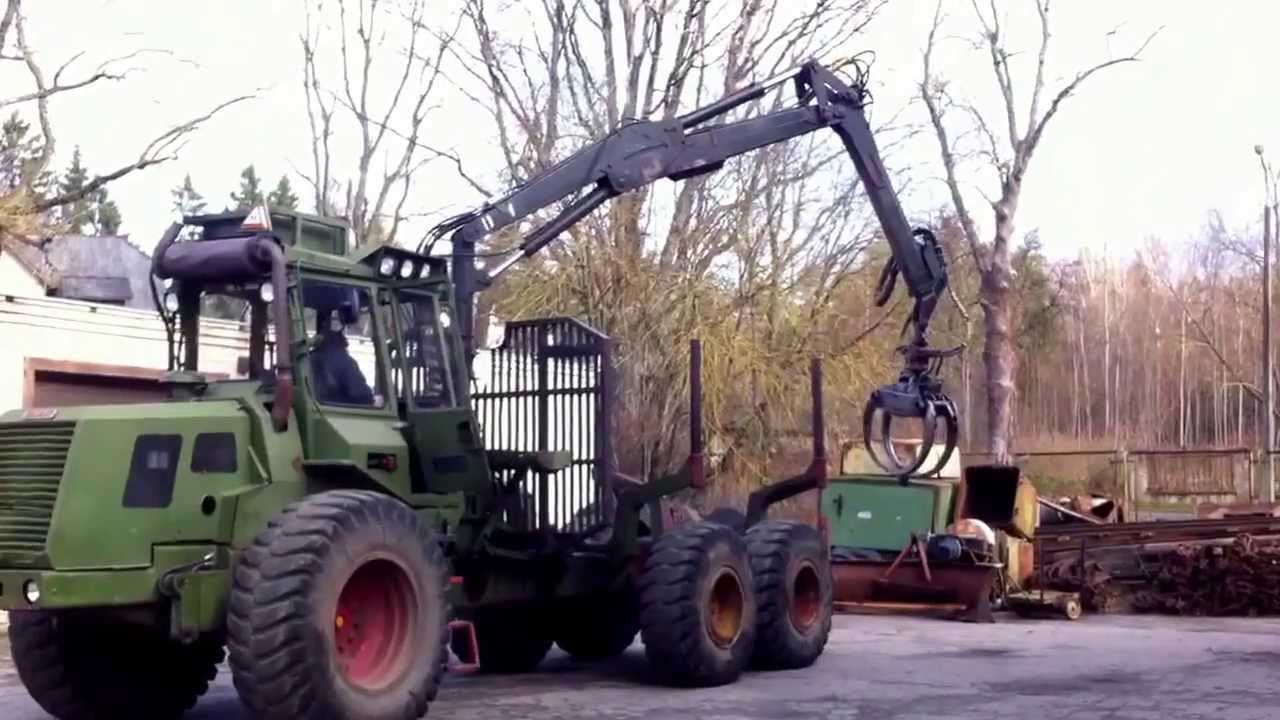 Old Valmet forwarder - YouTube