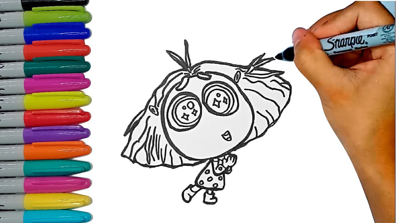 DISEGNARE E COLORARE INVIDIA DI INSIDE OUT 2😍💚🌈 - YouTube