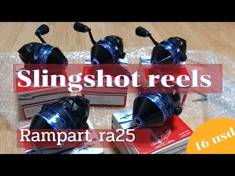 unbox slingshot fishing reels rampart ra25 best quality smooth! - YouTube