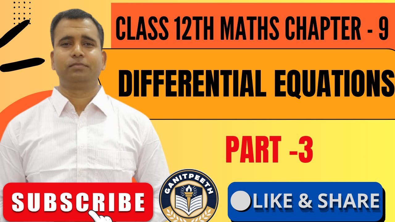 DIFFERENTIAL EQUATIONS||VARIABLE SEPARABLE METHOD OF FIRST ORDER FIRST DEGREE DIFFERENTIAL EQU ...
