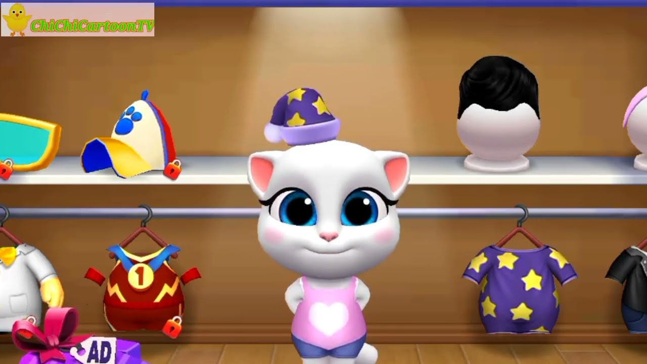 Talking tom |Sleeping Ghost Part 3|😺Cute Angela #tomfriends #angela # ...