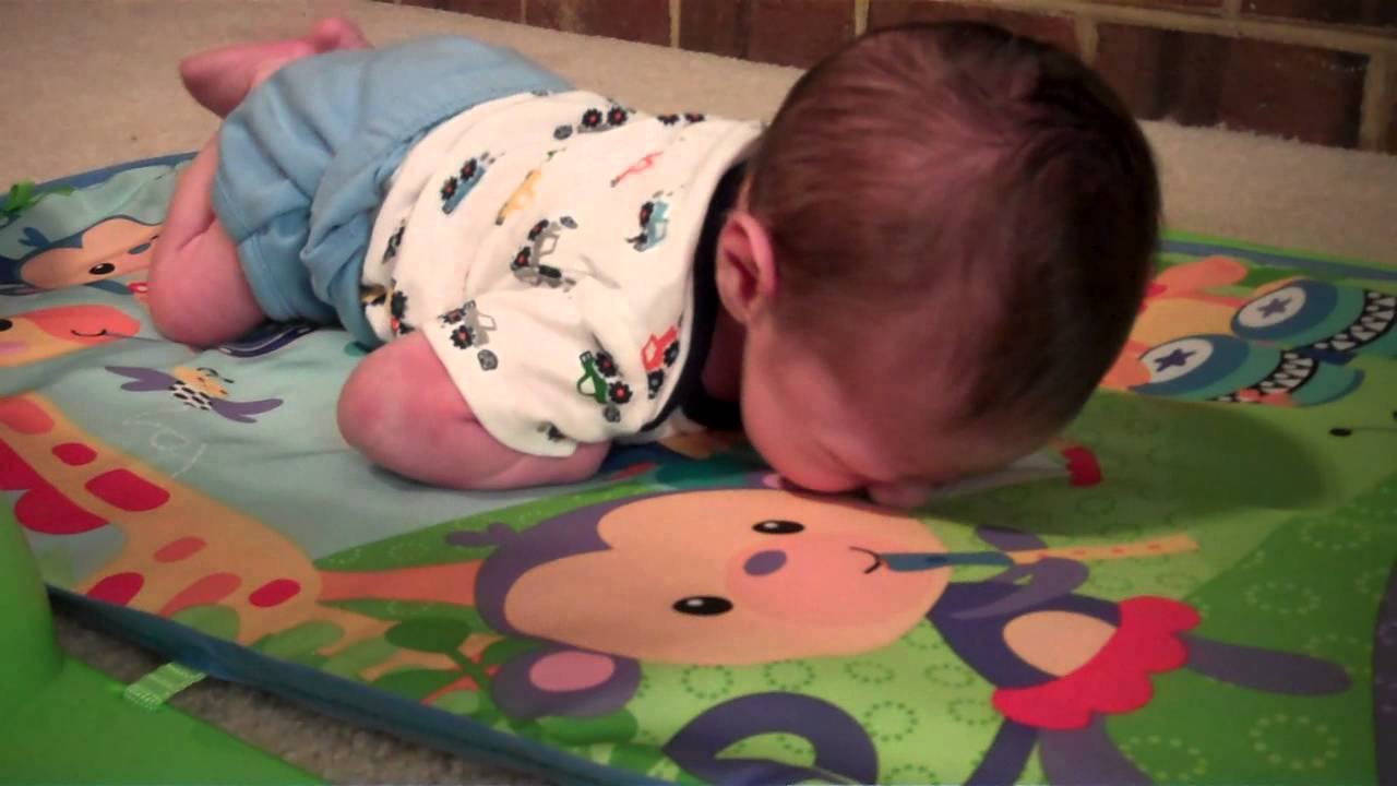 Cute Baby Video - Baby Joey's First Tummy Time - YouTube