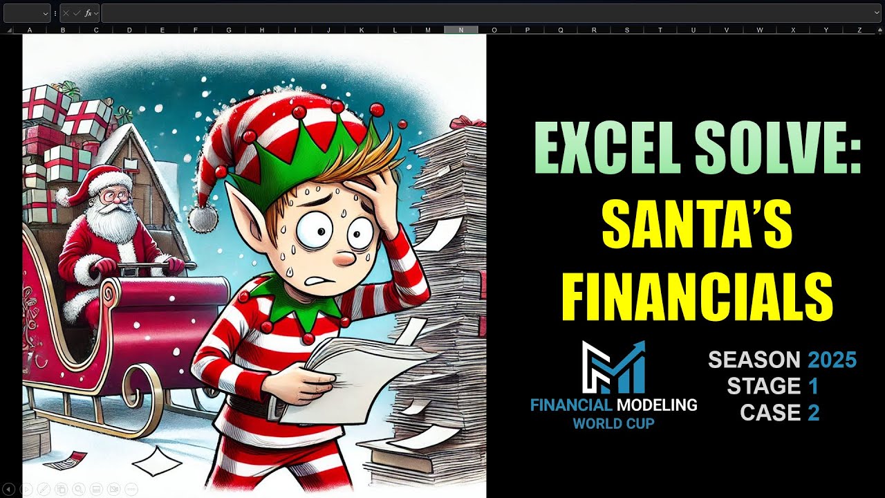 Santa Needs Cost Accounting! Excel Solve: Santa's Financials (Financial ...