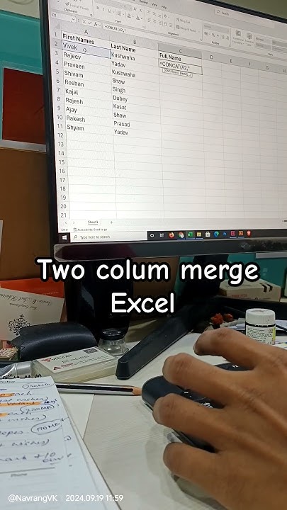 How To Columns Merge Excel Viralvideo Youtubeshorts Exceldata Youtube