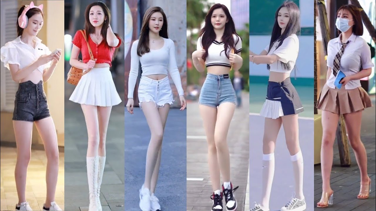 Mejores Street Fashion Douyin China 抖音街拍穿搭 !douyin Tiktok China Thời