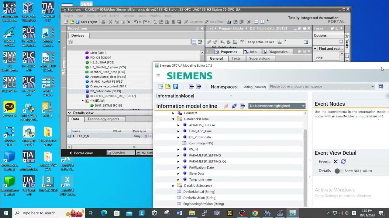 2023 10 31 AHES Proj OPC SERVER SiOME OPC UA CLIENT - YouTube