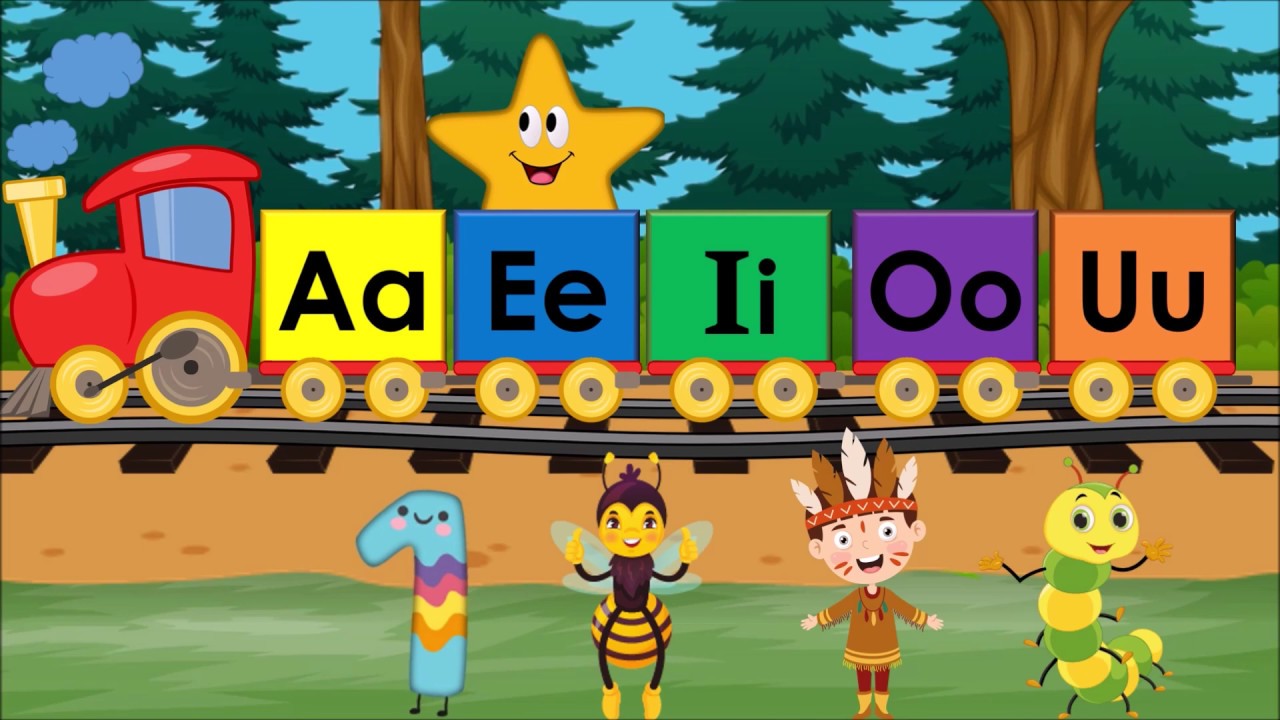 Las vocales (el tren de las vocales) - YouTube