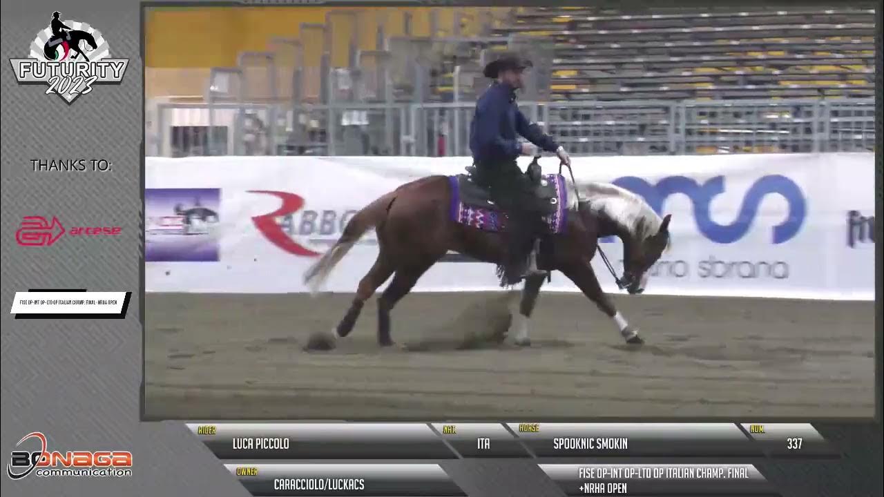 Futurity 2023 - LUCA PICCOLO & SPOOKNIC SMOKIN score 218 - YouTube