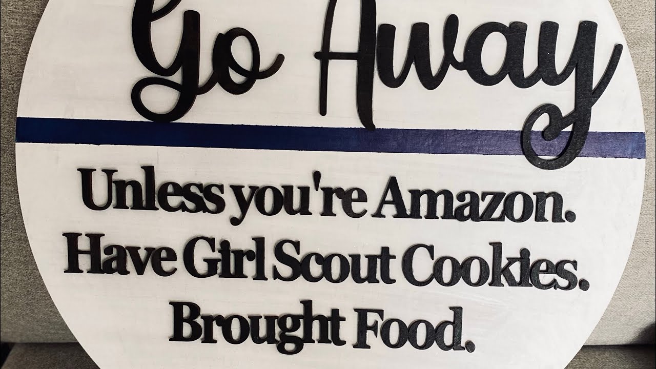 Go Away Door Hanger Kit |DIY WOOD DOOR HANGER |Paint with Kaycee from ...