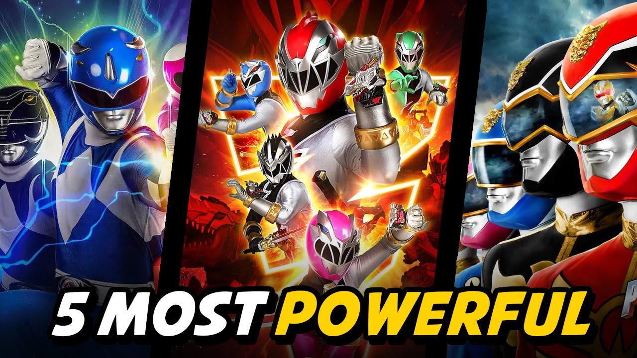 The 5 MOST POWERFUL Power Rangers teams - YouTube