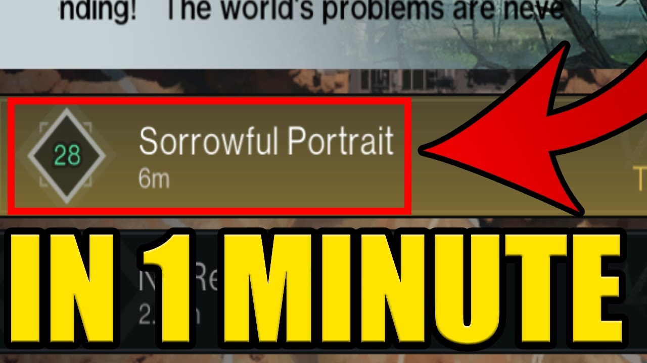 SORROWFUL PORTRAIT ONCE HUMAN SOLUTION QUEST - YouTube