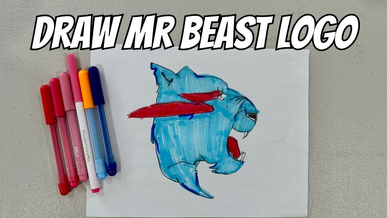 How to draw the Mr Beast Logo! - YouTube