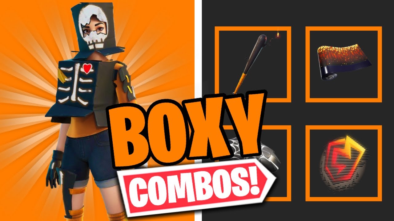 BOXY SPECTRAL DELIVERY (GLOW) COMBOS | FORTNITE SKIN REVIEW - YouTube