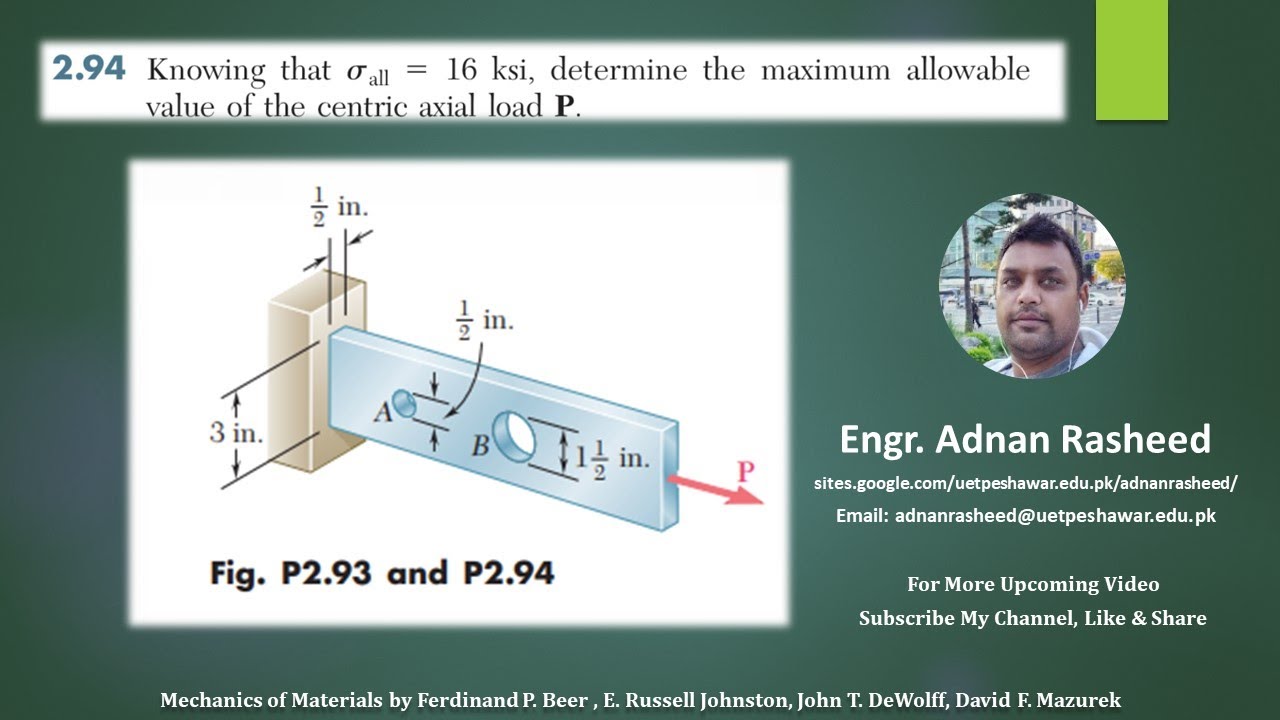 2-94 Stress and Strain Chapter (2) Mechanics of materials Beer ...