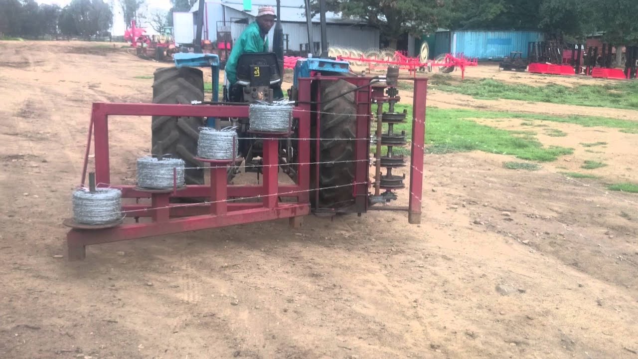 Myburgh Toerusting Draadspanner - Fencing machine - YouTube