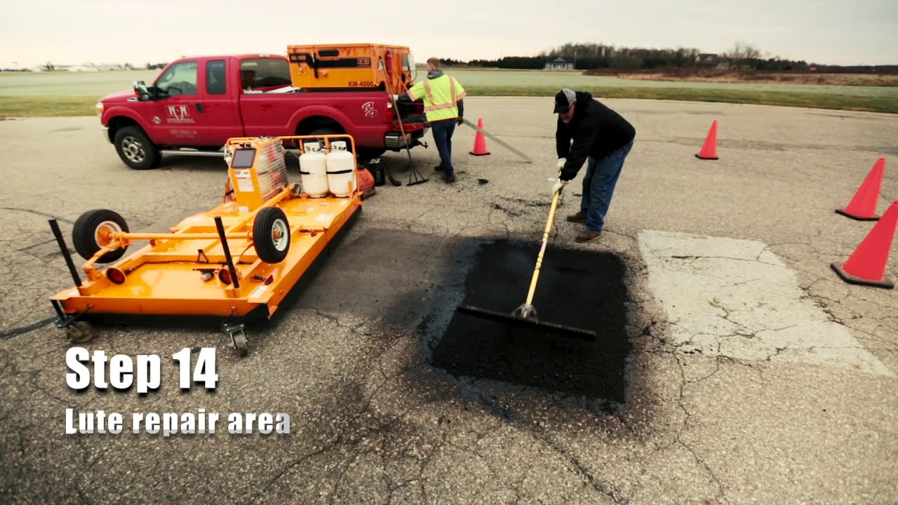 Infrared Asphalt Repair Training - KM International - YouTube