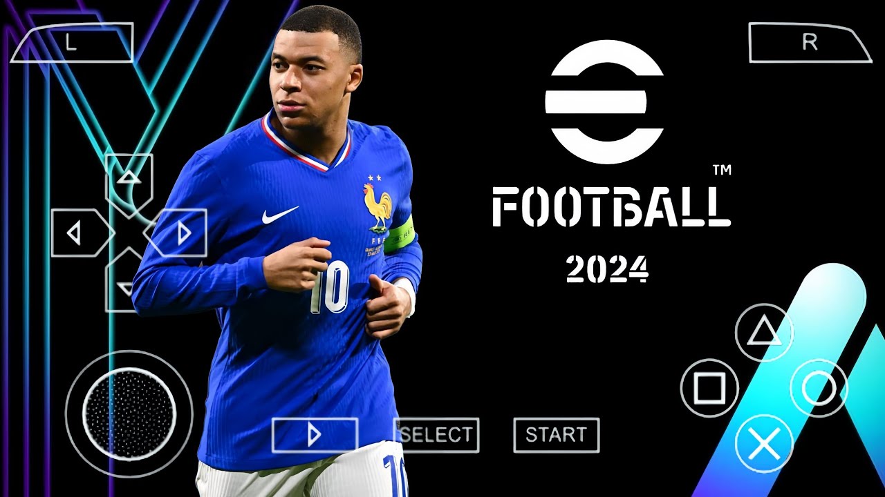 eFootball 24 Ppsspp | New Patch Euro 2024 X Blue Lock Background ...