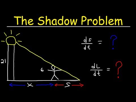 Related Rates - The Shadow Problem