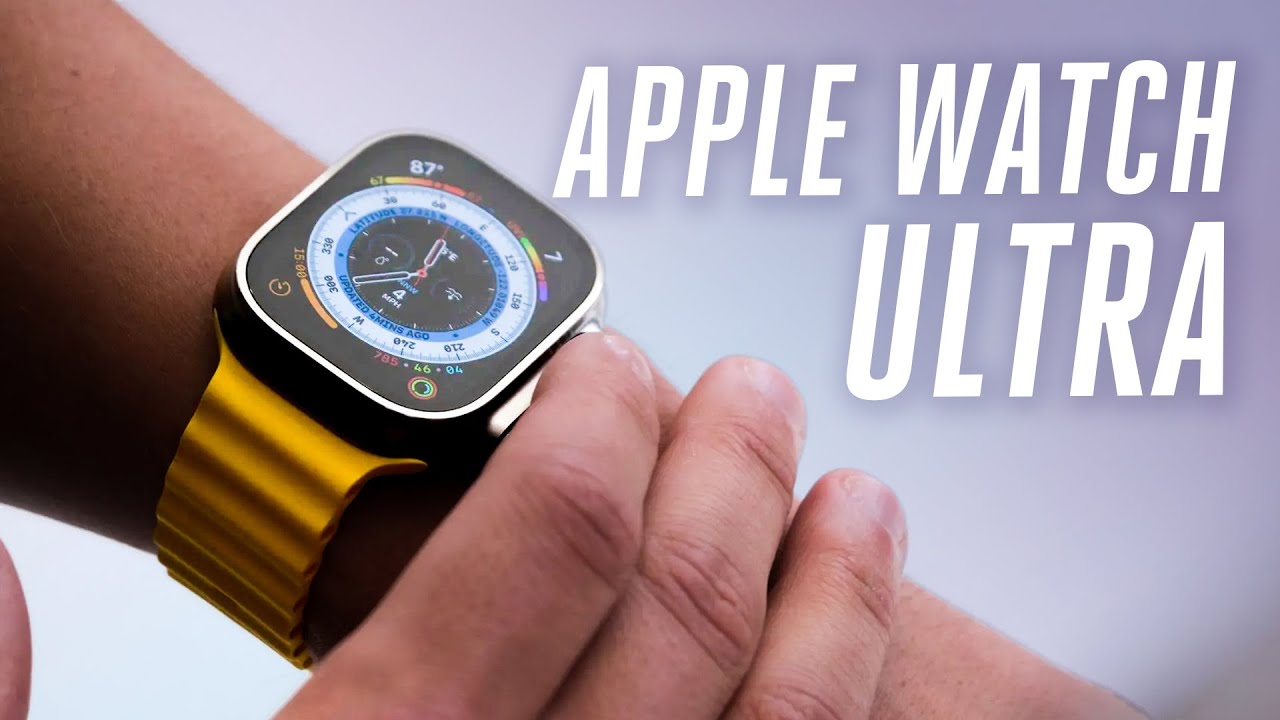Unboxing of apple iwatch ultra titanium case with orange alpine loop ...