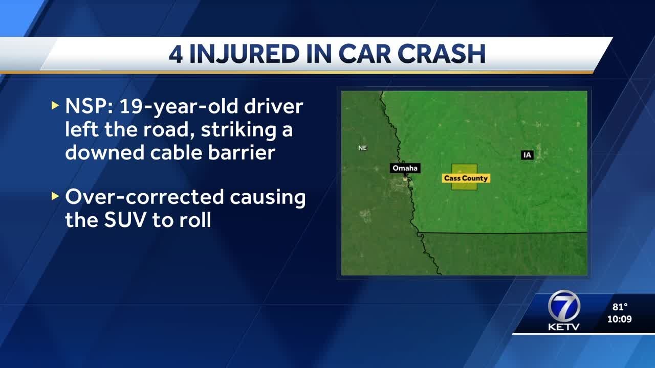 4 people, including 2 children injured in crash on Interstate 80 in ...