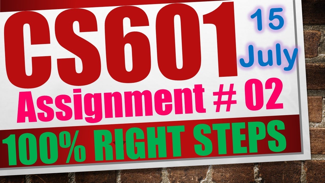 Cs601 Assignment 2 Solution 2023cs601 Assignment 2 Solution Spring 9017