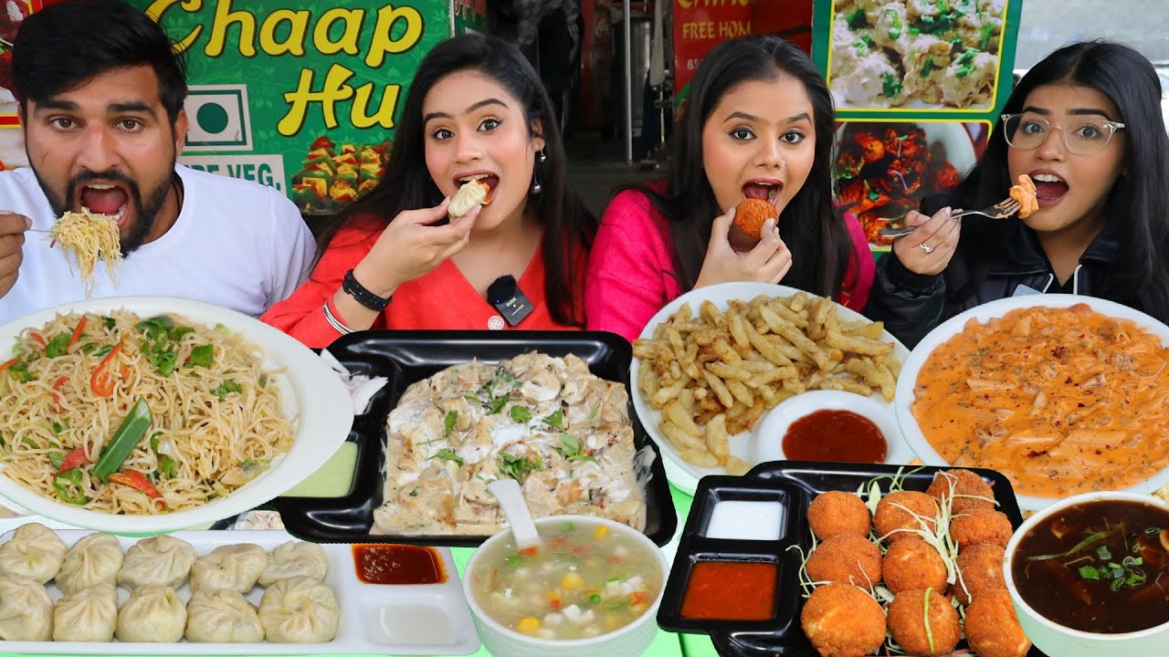 Momos, Pasta, Noodles, Malai Chaap, Kurkure Momos, Fries and Soup ...