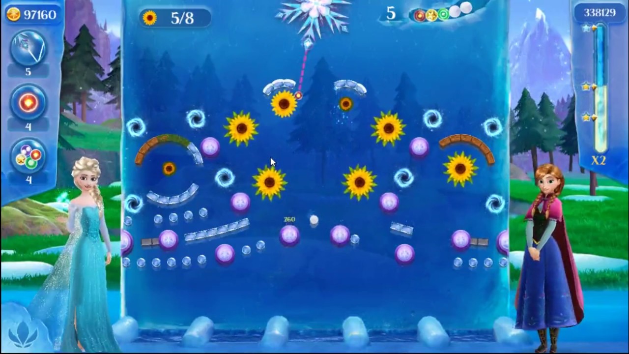 Frozen Free Fall: Icy Shot Level 186 - NO BOOSTERS ☃☃☃ - YouTube